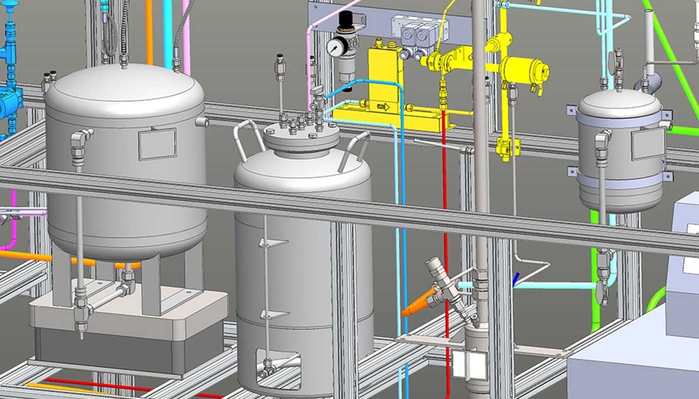 Continuous high-pressure distillation DN20 - Iludest